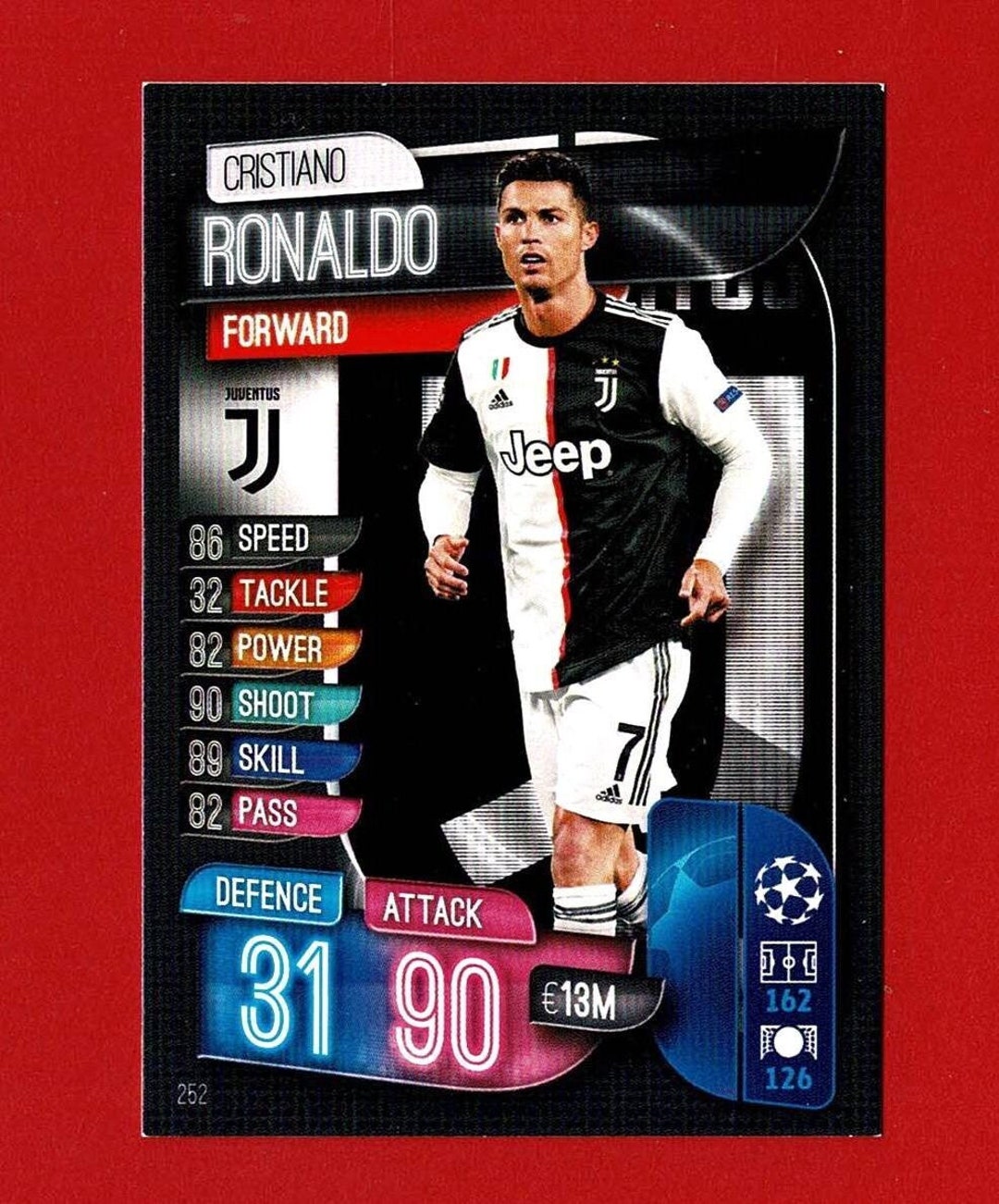 CRISTIANO RONALDO - ORIGINAL Footballer Trading Card - Juventus ...