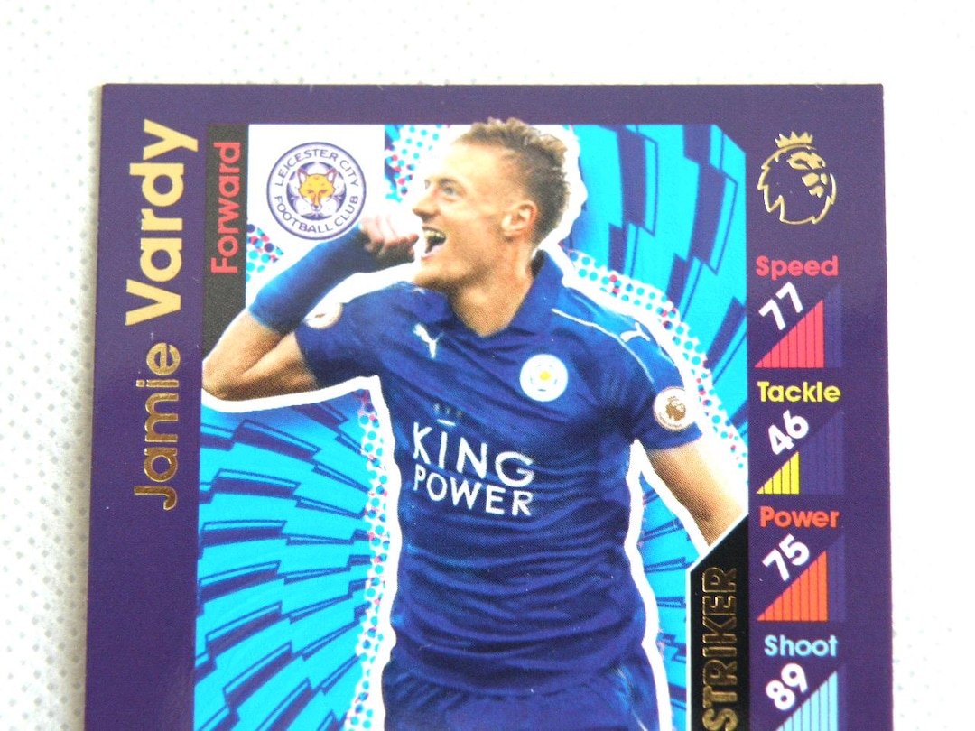 JAMIE VARDY - Footballer Trading Card - Leicester City & England ...