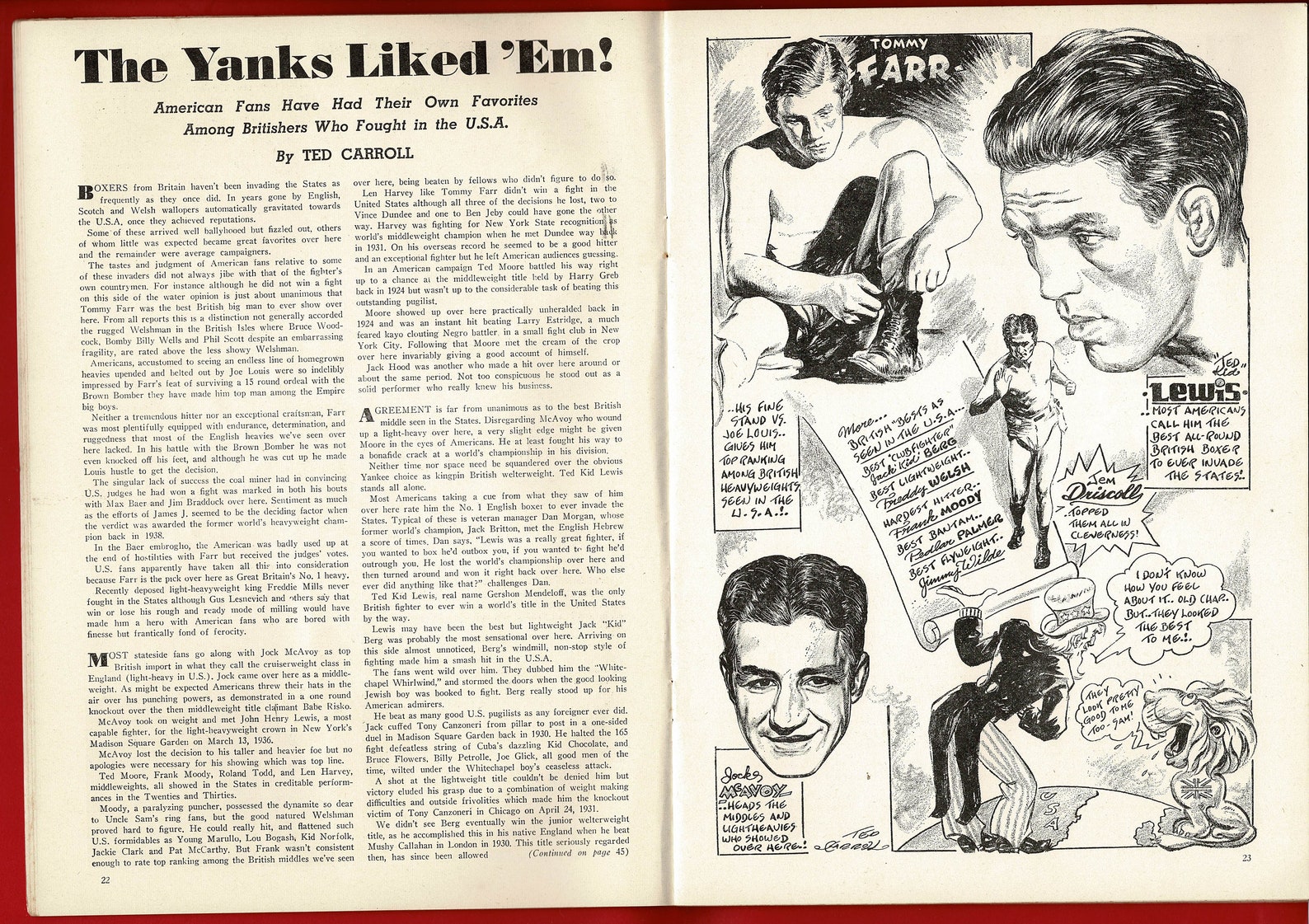 1950 'THE RING' BOXING Magazine - Original August 1950 Publication - Ft ...