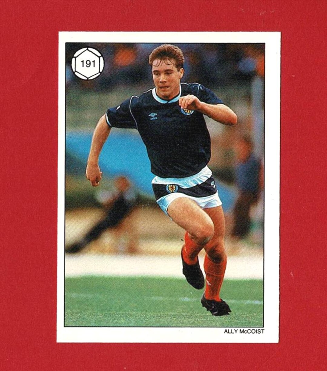 ALLY Mccoist - Original 1989 Footballer Trading Card - SCOTLAND ...