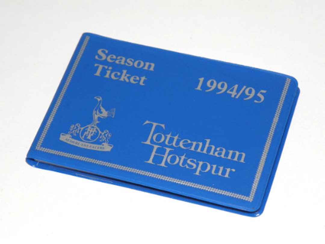 TOTTENHAM HOTSPUR Football Club Season TICKETS - Unused - 1994/1995 ...
