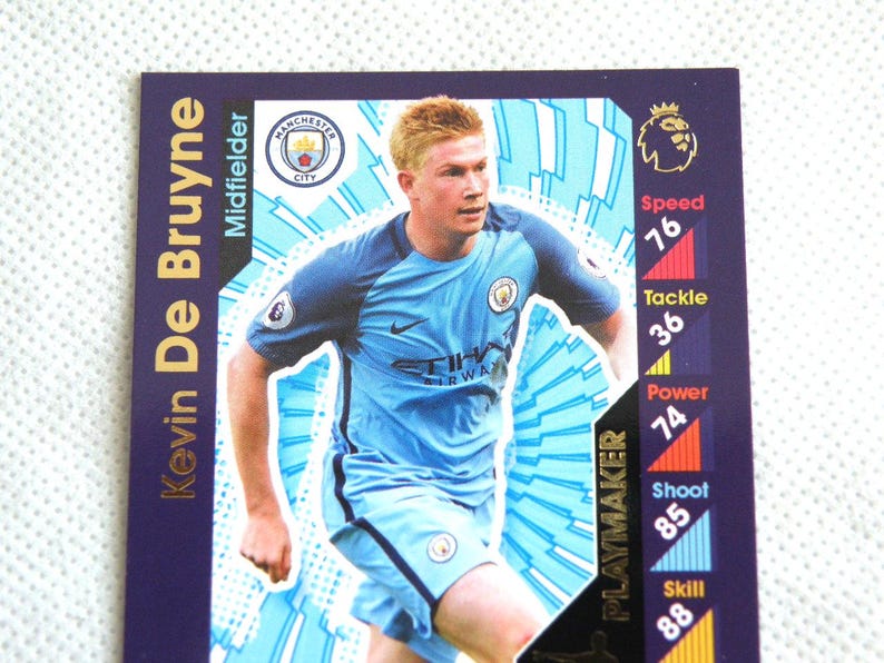 KEVIN De BRUYNE - Footballer Trading Card - Manchester City & Belgium ...