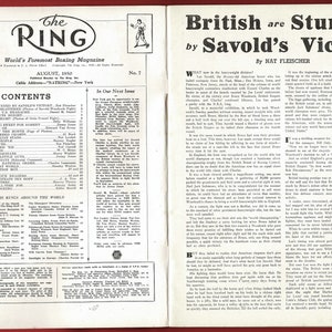 1950 'THE RING' BOXING Magazine - Original August 1950 Publication - Ft ...