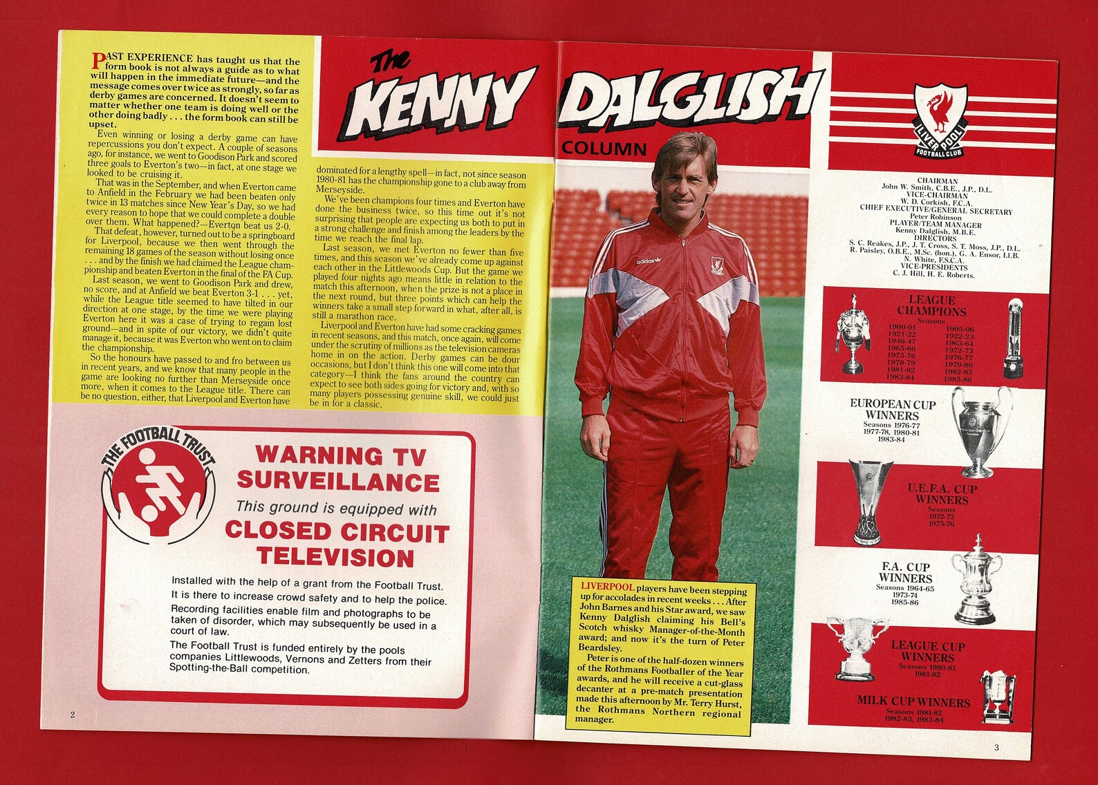 1987 LIVERPOOL F.C. Football Programme - Liverpool V EVERTON F.C. - 1st ...