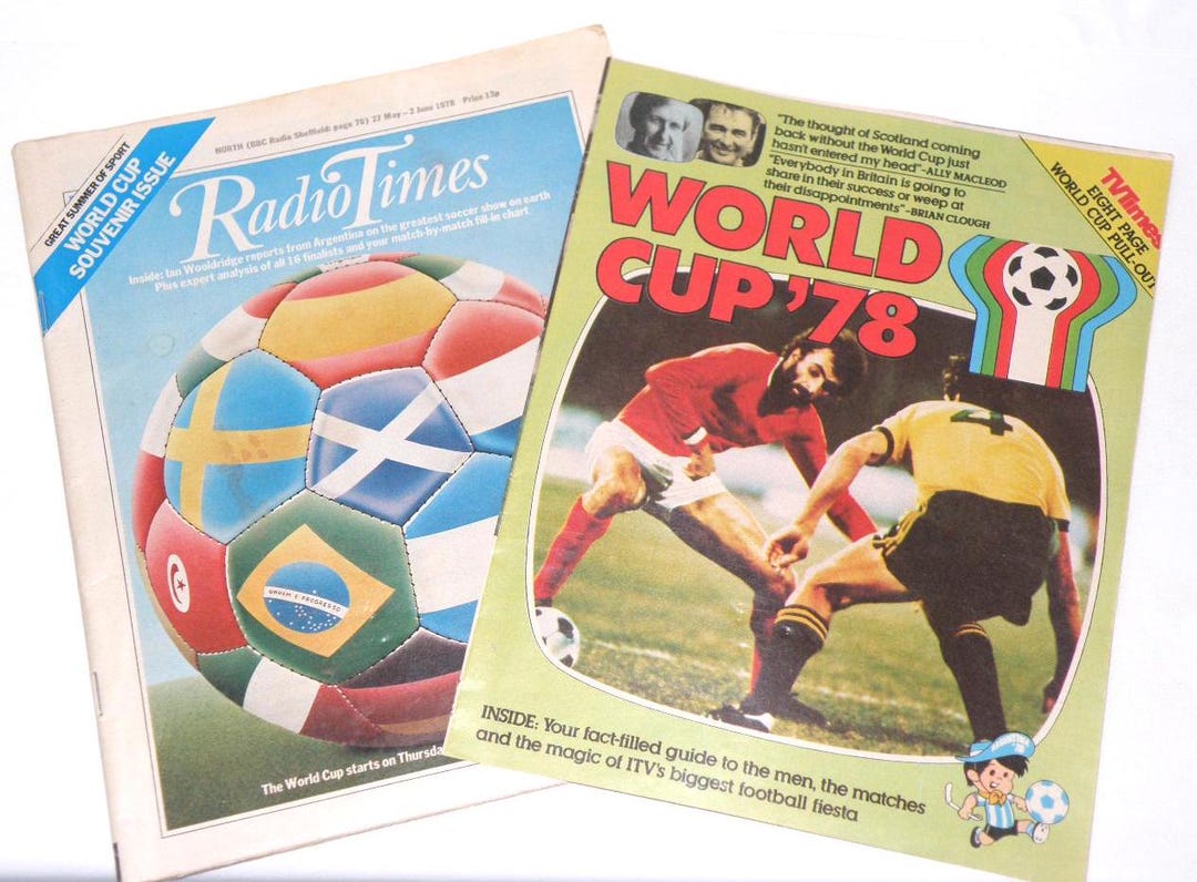 1978 FOOTBALL WORLD CUP - Radio Times Publication With Argentina World ...