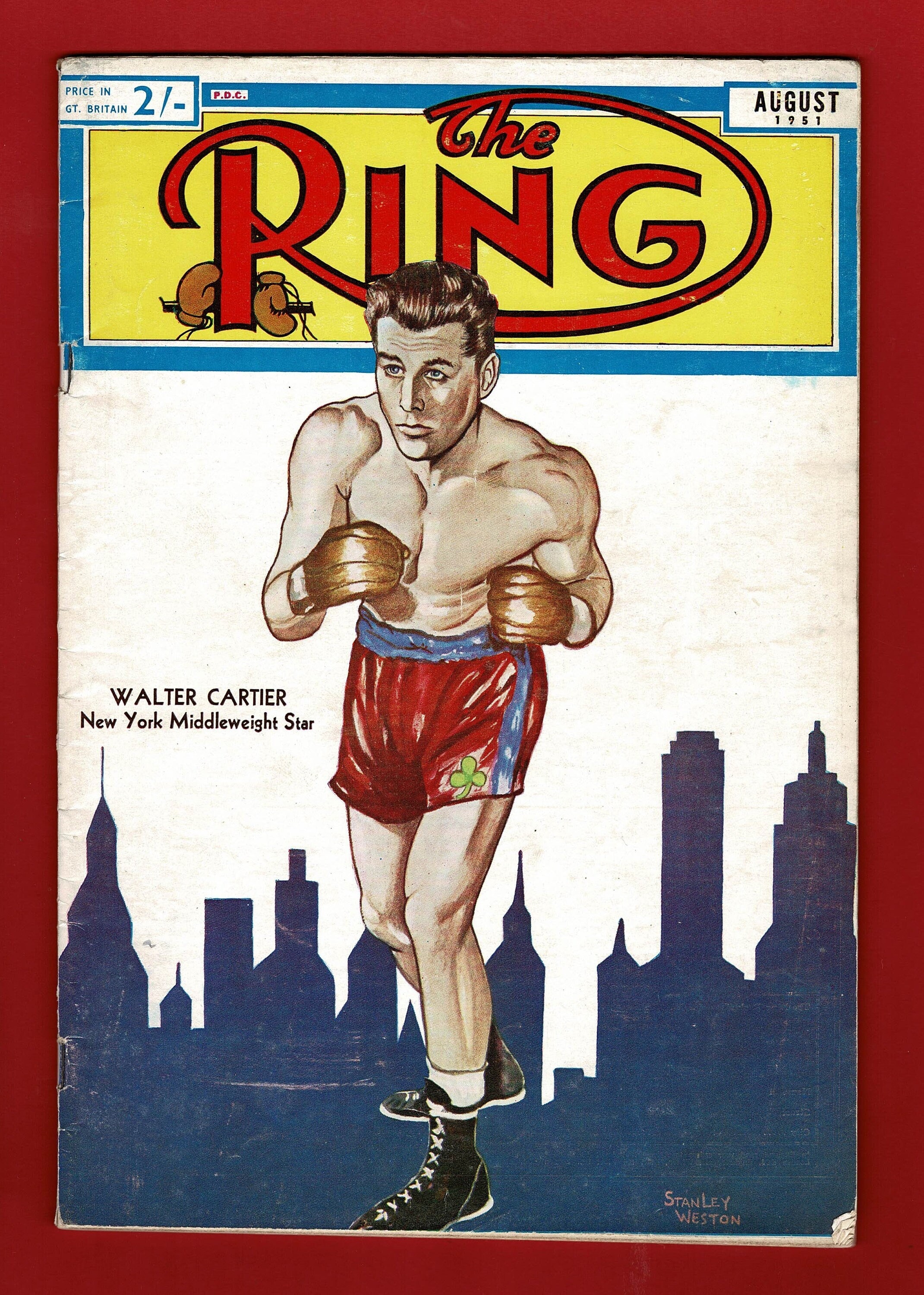 1951 'THE RING' BOXING Magazine Original August 1951 Publication Walter ...