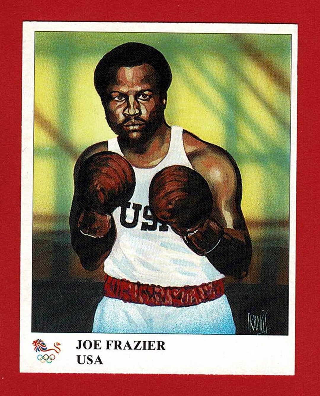 JOE FRAZIER - BOXING Trade Card - Olympic Champions - 1996 Boxer Card ...