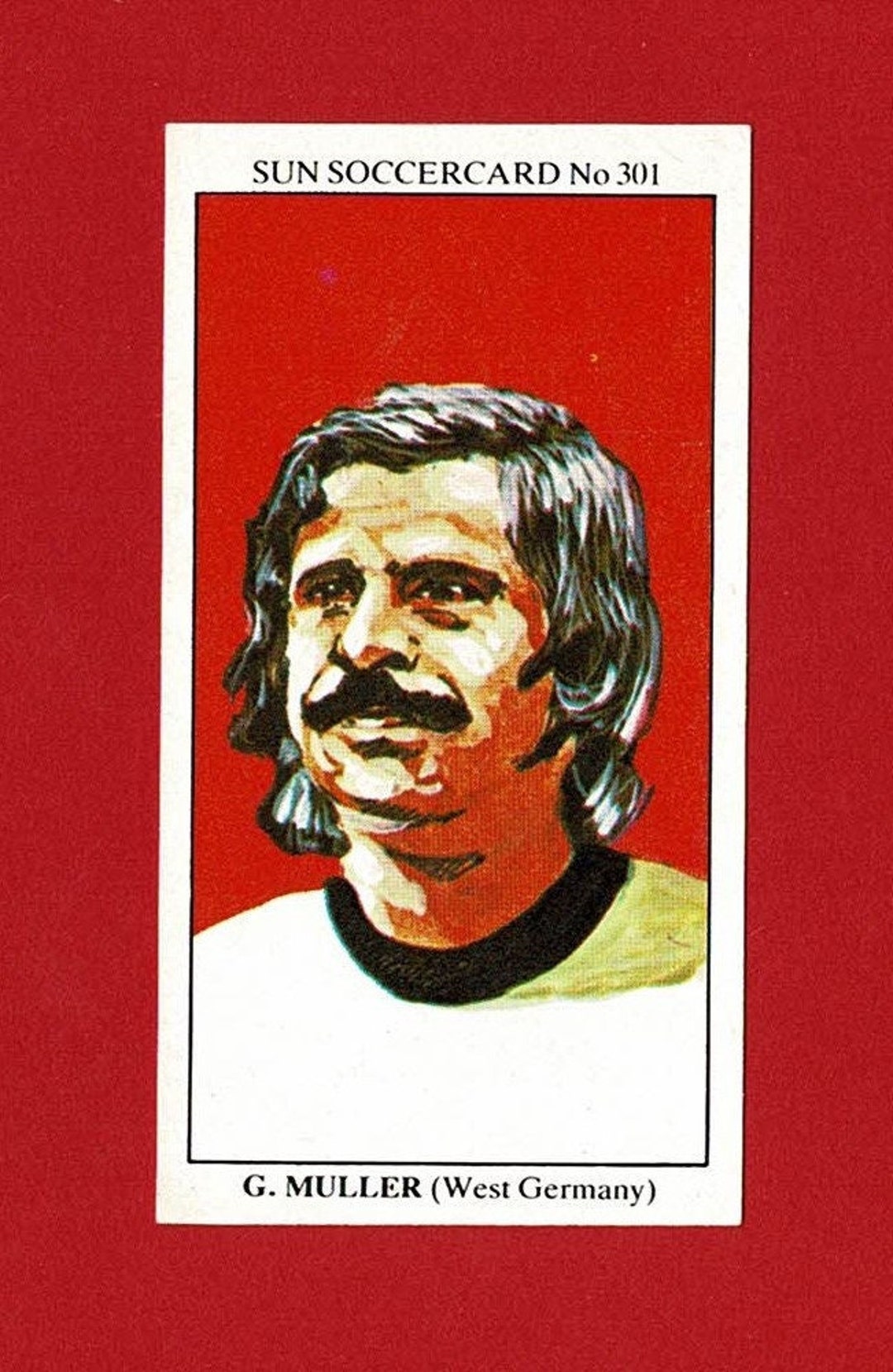 GERD MULLER - Sun Newspaper SOCCERCARDS - Original 1978 Football Card ...