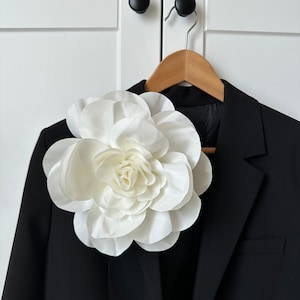 Oversized Flower Brooch: Extra Large Rose Brooches, Handmade Fabric ...