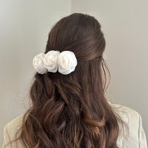 Vintage Rose Hair Clip: Handmade Silk Flower Hairpin, Gift for Her ...