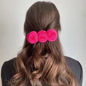 Vintage Rose Hair Clip: Handmade Silk Flower Hairpin, Gift for Her ...