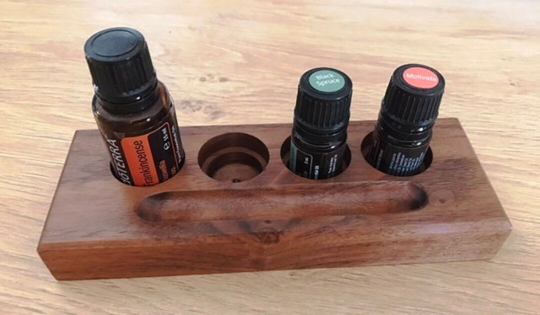 Essential Oil Bottle Holder Walnut - Etsy