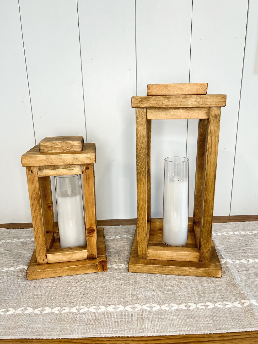Wooden Lantern Farmhouse Lantern Rustic Wedding Decor - Etsy