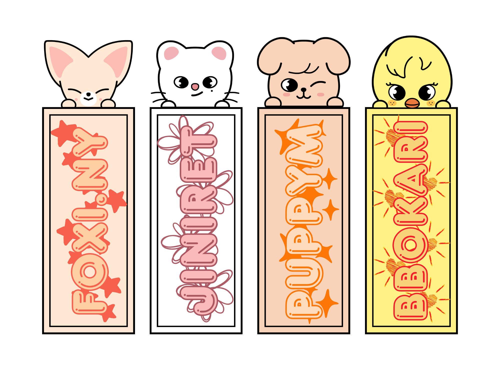 SKZOO Printable Bookmarks - Etsy