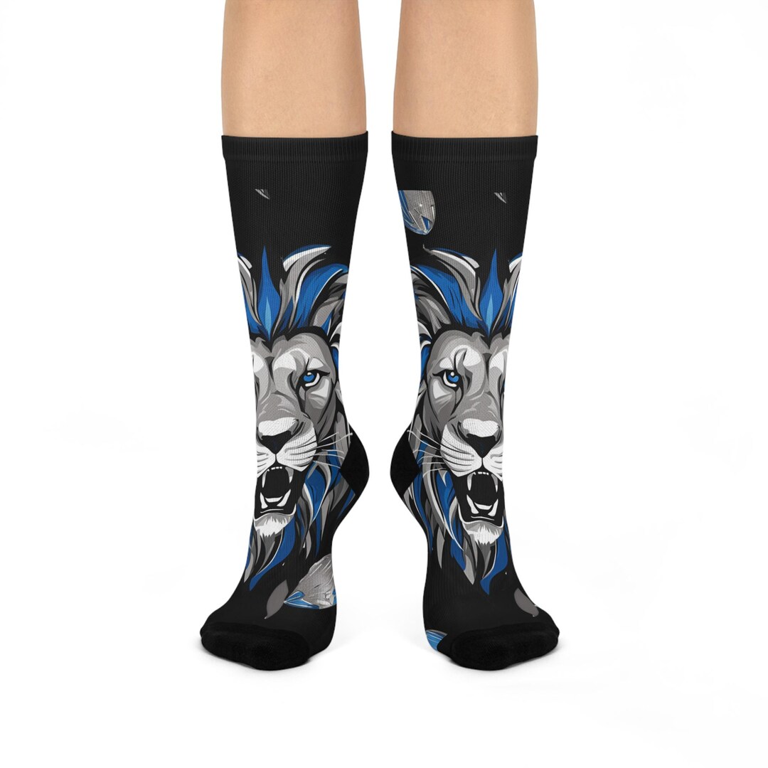 Detroit Lions Cushioned Crew Socks - NFL Fan Apparel, Football Team ...