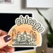 CHICAGO Skyline Sticker, Chicago Sticker, Chicago Gifts, Waterproof ...