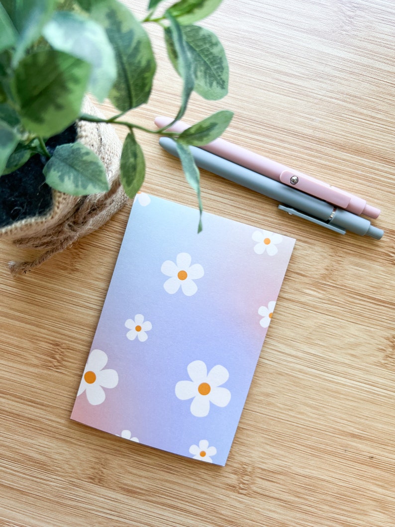 Daisy Ombre Notepad & Sticky Note Set, Bookish Gifts, Bookish, Office ...