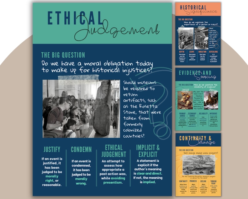 Historical Thinking Concepts Posters - World History Version! Posters ...