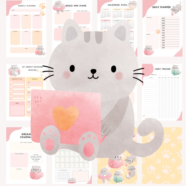 Kitty 2023 Planner - Etsy