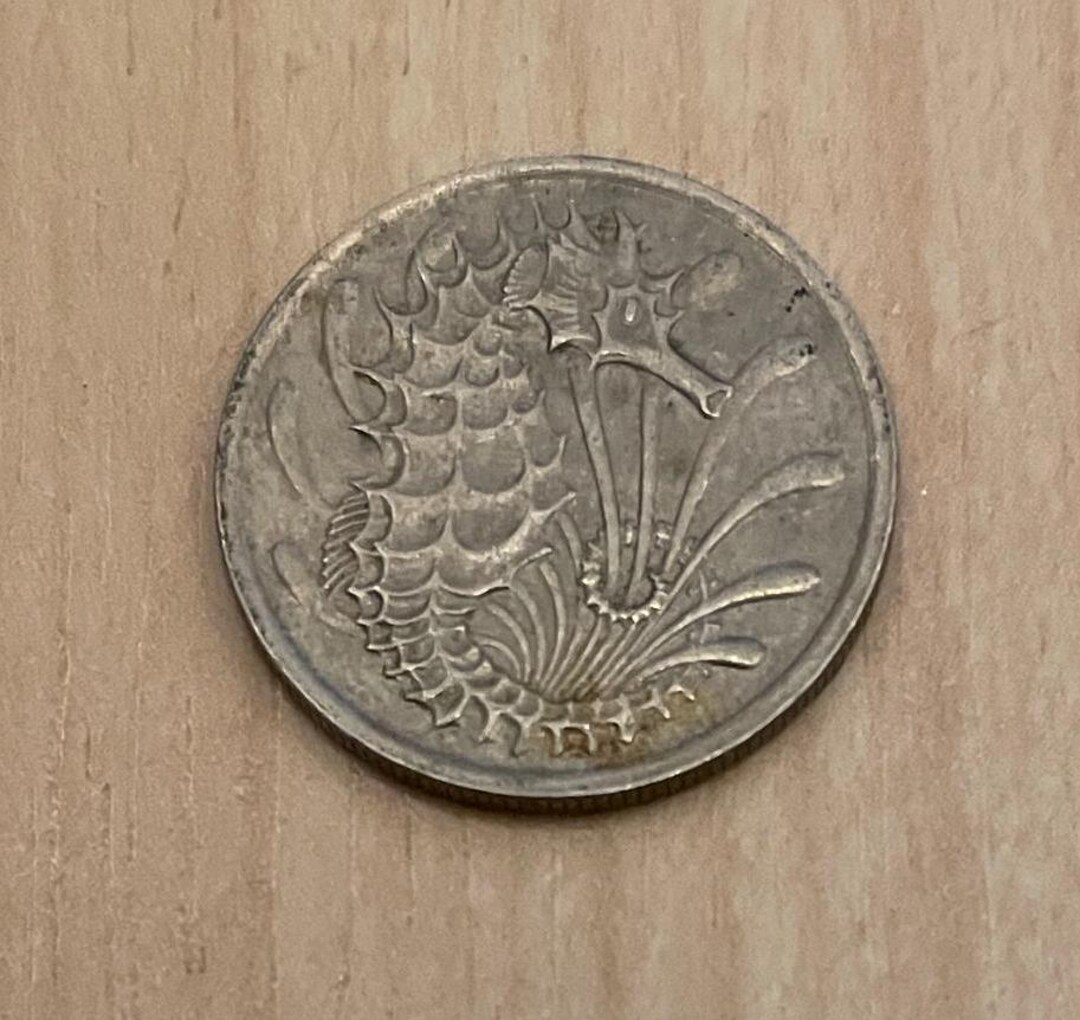 Singapore Singapura 10 Cents 1980 Coin. - Etsy