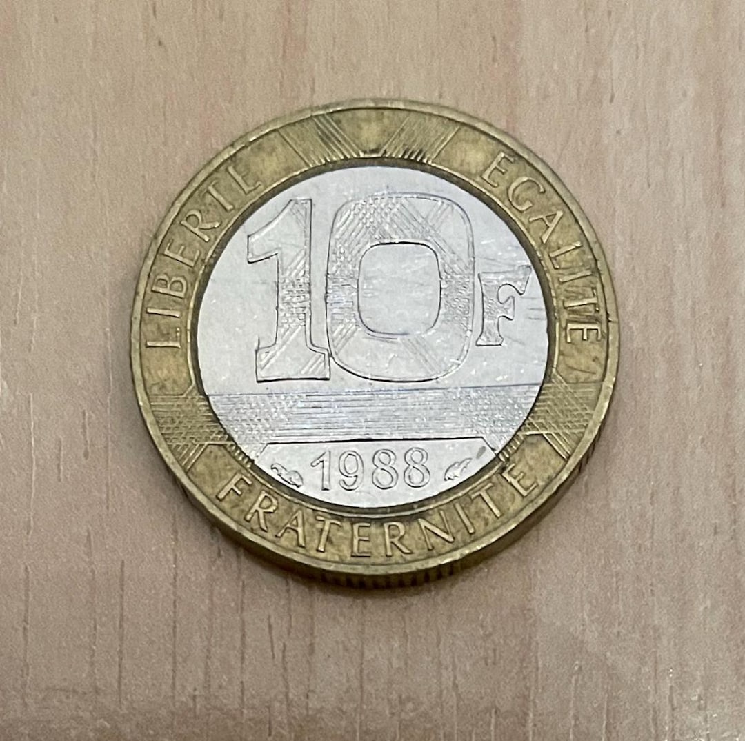 France 10 Francs 1988 RF Coin - Etsy