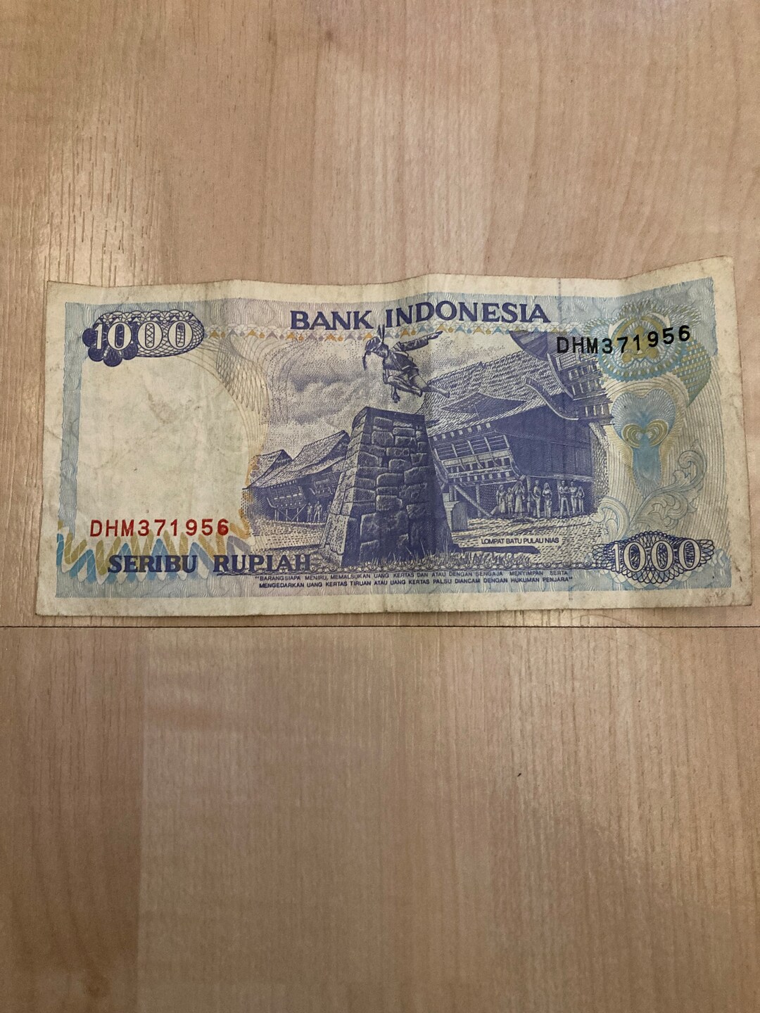 Indonesia 1000 Seribu Rupiah 1992 Banknote Etsy