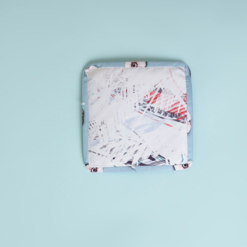 Square Fabric Coasters, Fabriqly, Reusable Fabric Coaster,handmade ...