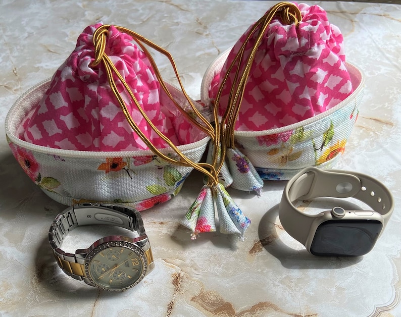 Jewelry Organizer, Watch Case, Travel Watch Storage Case, Fabric Case ...