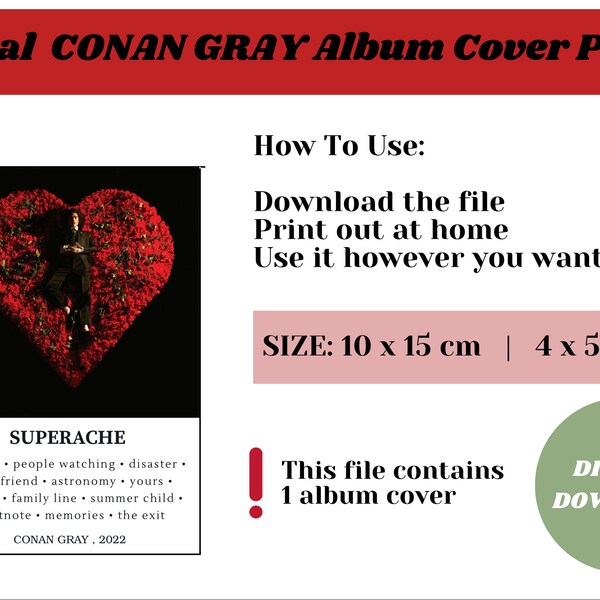 Superache Album Cover Print - Etsy UK