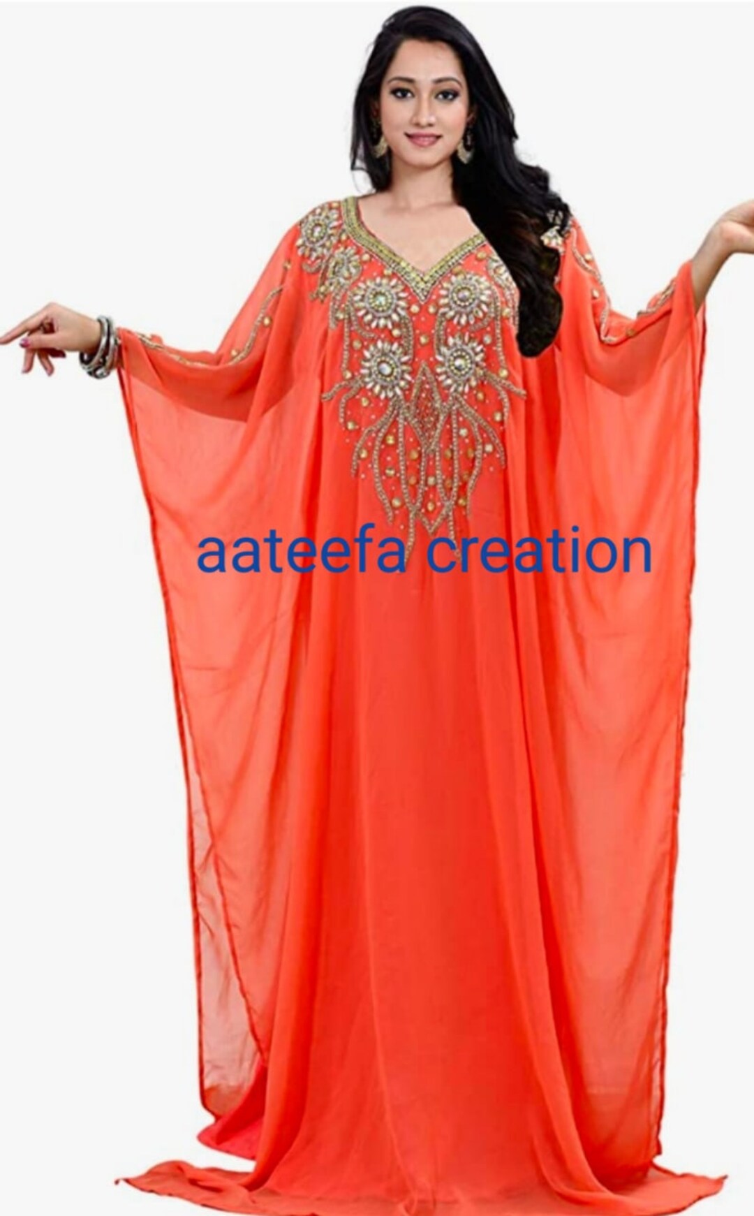 Red Colour Kaptan Farash Abaya - Etsy