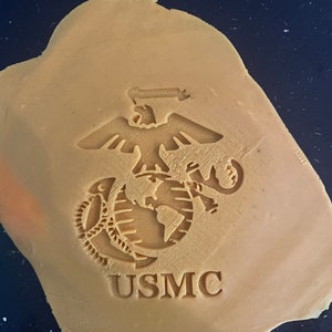 USMC 3D Printed Fondant Cutter and Embosser - Etsy
