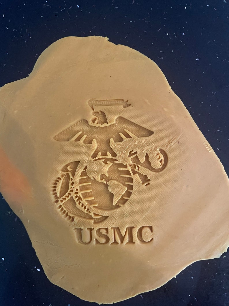 USMC 3D Printed Fondant Cutter and Embosser - Etsy