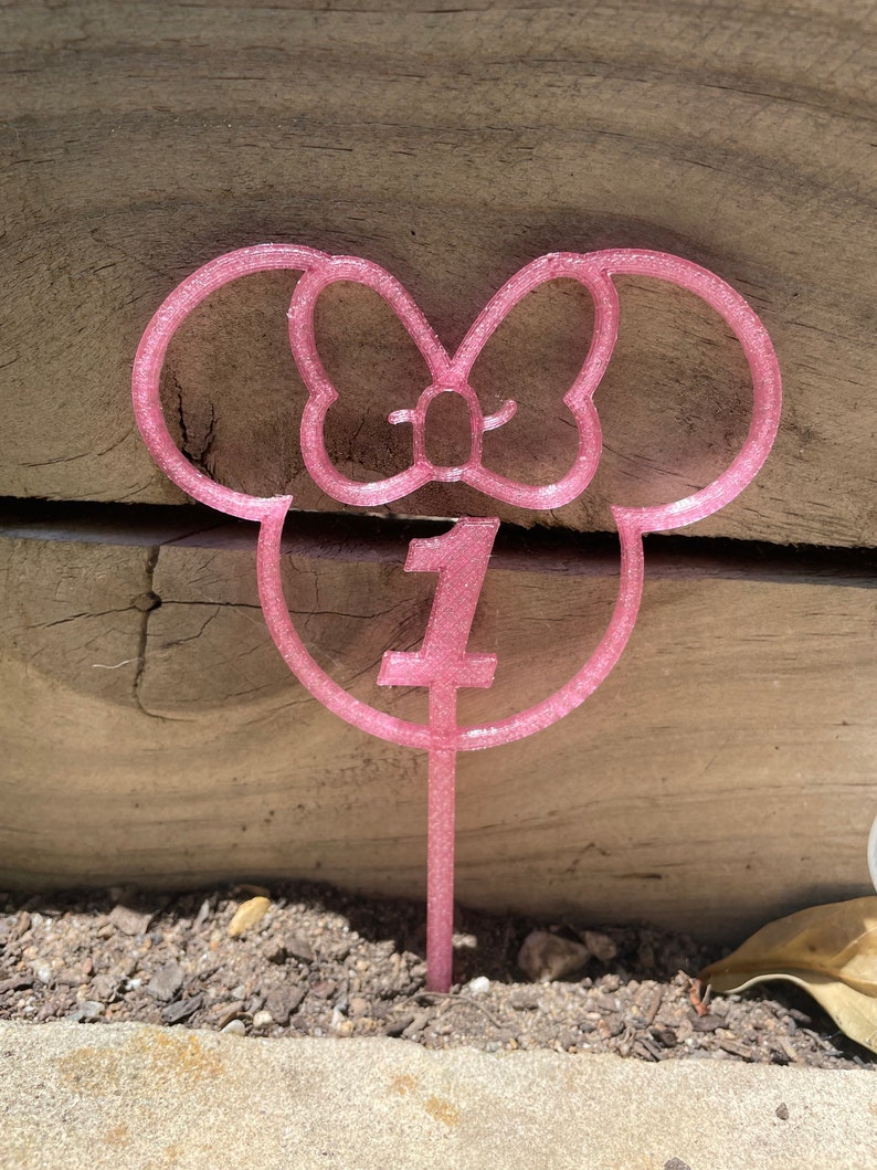 Custom Minnie Mouse Cake Topper Birthday Cake Topper Custom Cake Topper ...