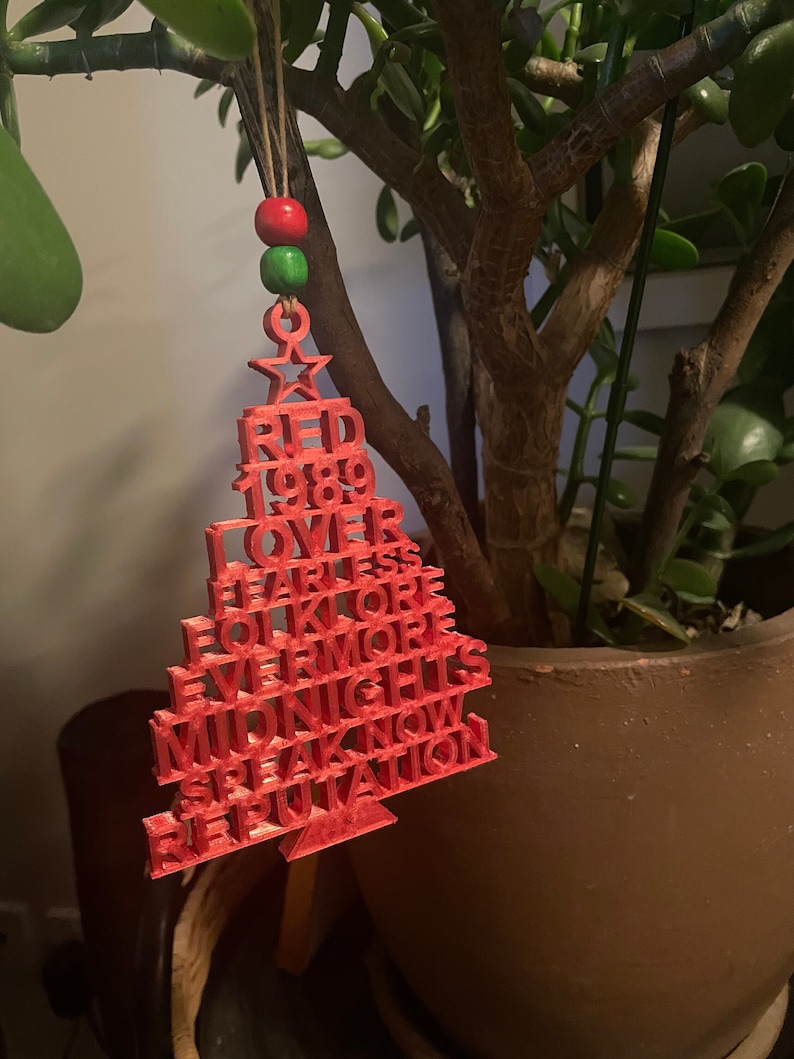 INSPIRED Eras Tour Christmas Tree Ornament Taylor Swift Christmas ...