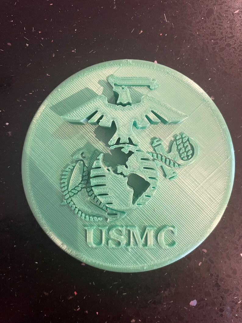 USMC 3D Printed Fondant Cutter and Embosser - Etsy