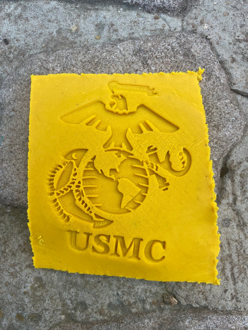 USMC 3D Printed Fondant Cutter and Embosser - Etsy
