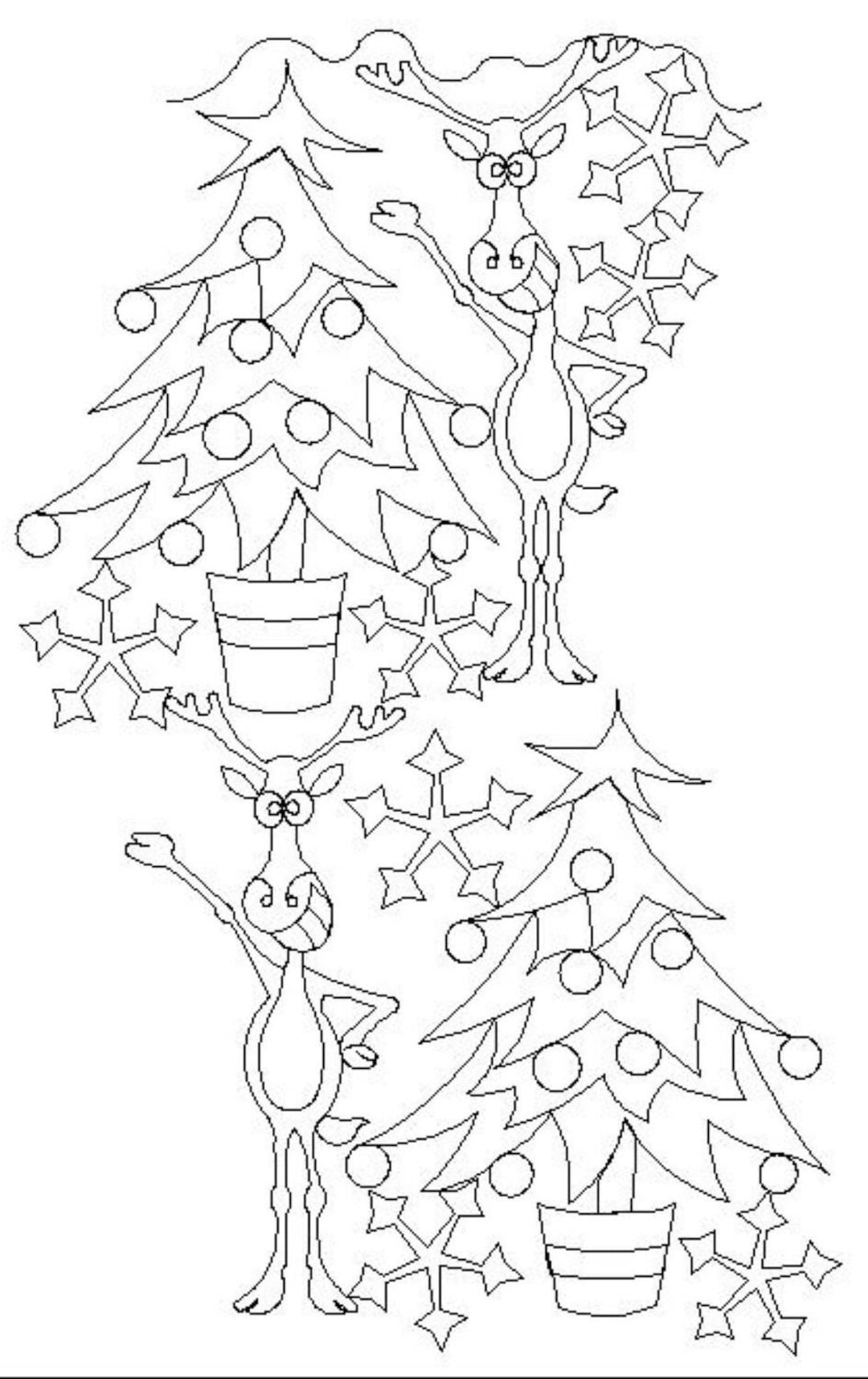 2002 Reindeer and Christmas Tree Panto - Etsy