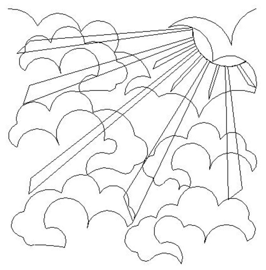 2414 Sun and Clouds Border Panto - Etsy