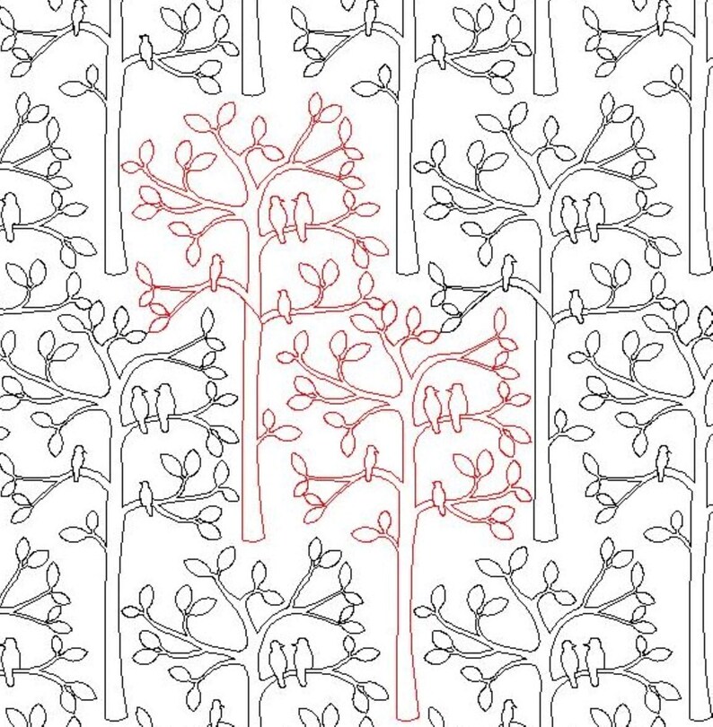 1075 Birds in a Tree Panto - Etsy