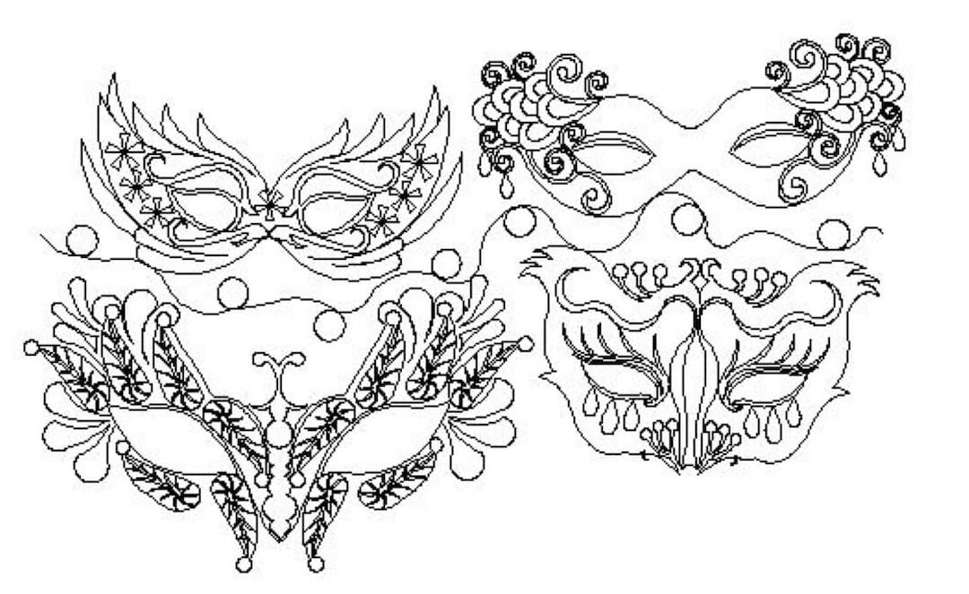 1759 Mardi Gras Mask Panto - Etsy