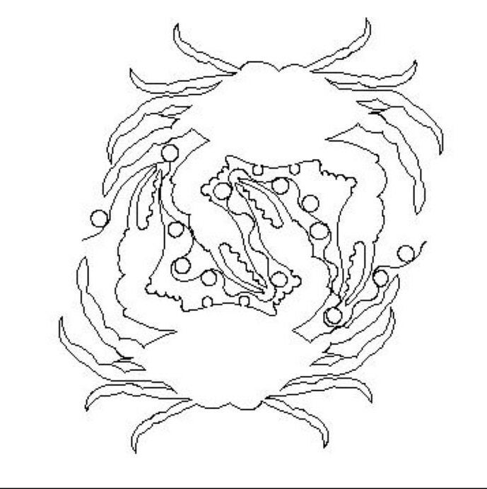 1214 Crab Border - Etsy