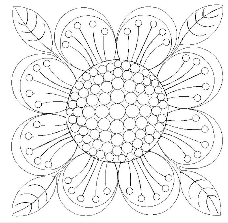 1448 Giant Flower Block - Etsy