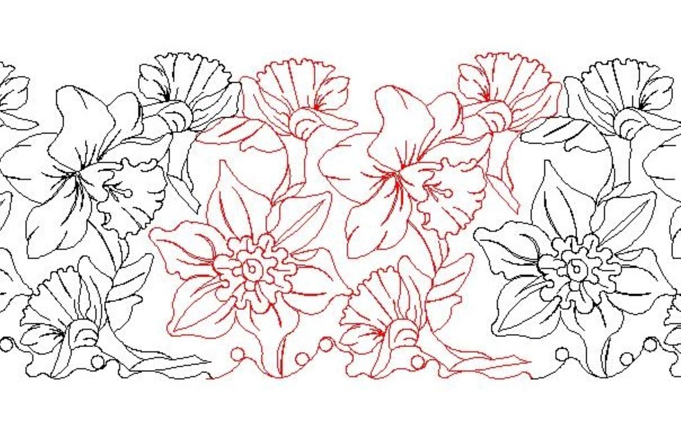 1237 Daffodil Border - Etsy
