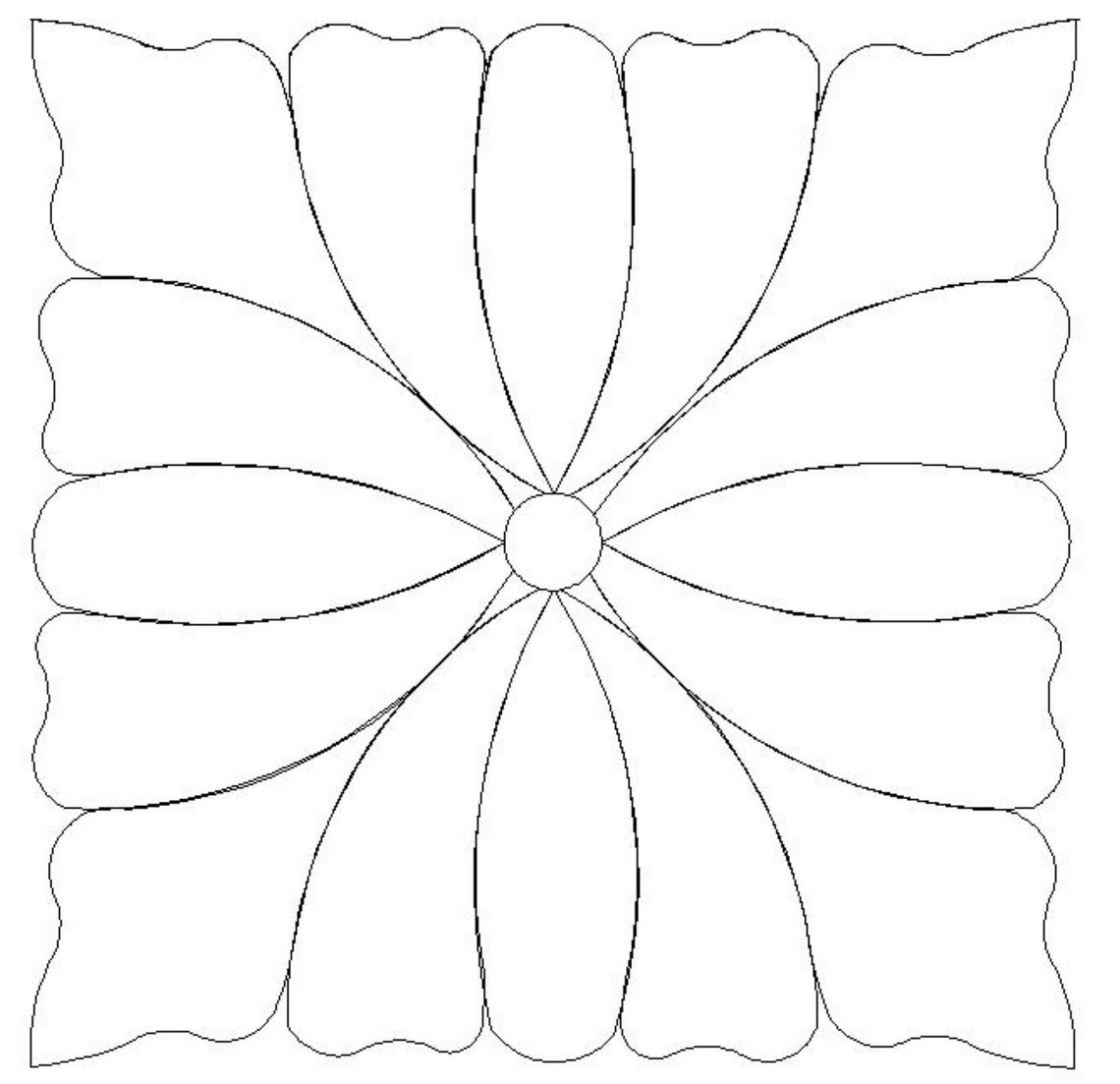 2116 Square Feather Border 1 - Etsy