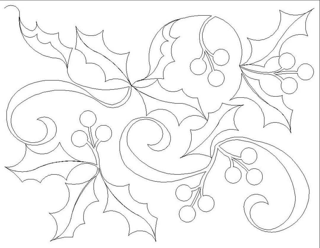 1613 Holly Border Panto - Etsy