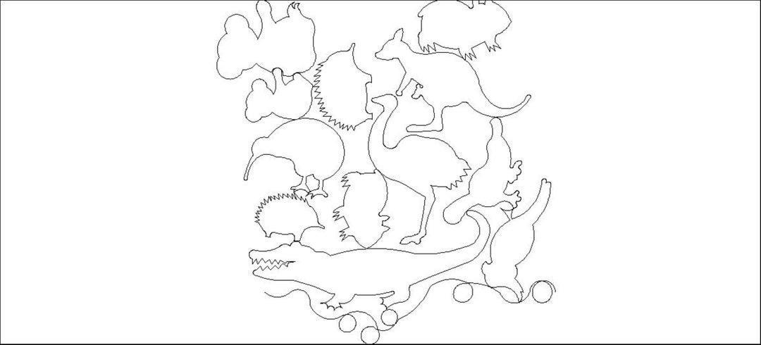 1024 Australian Animal Panto - Etsy