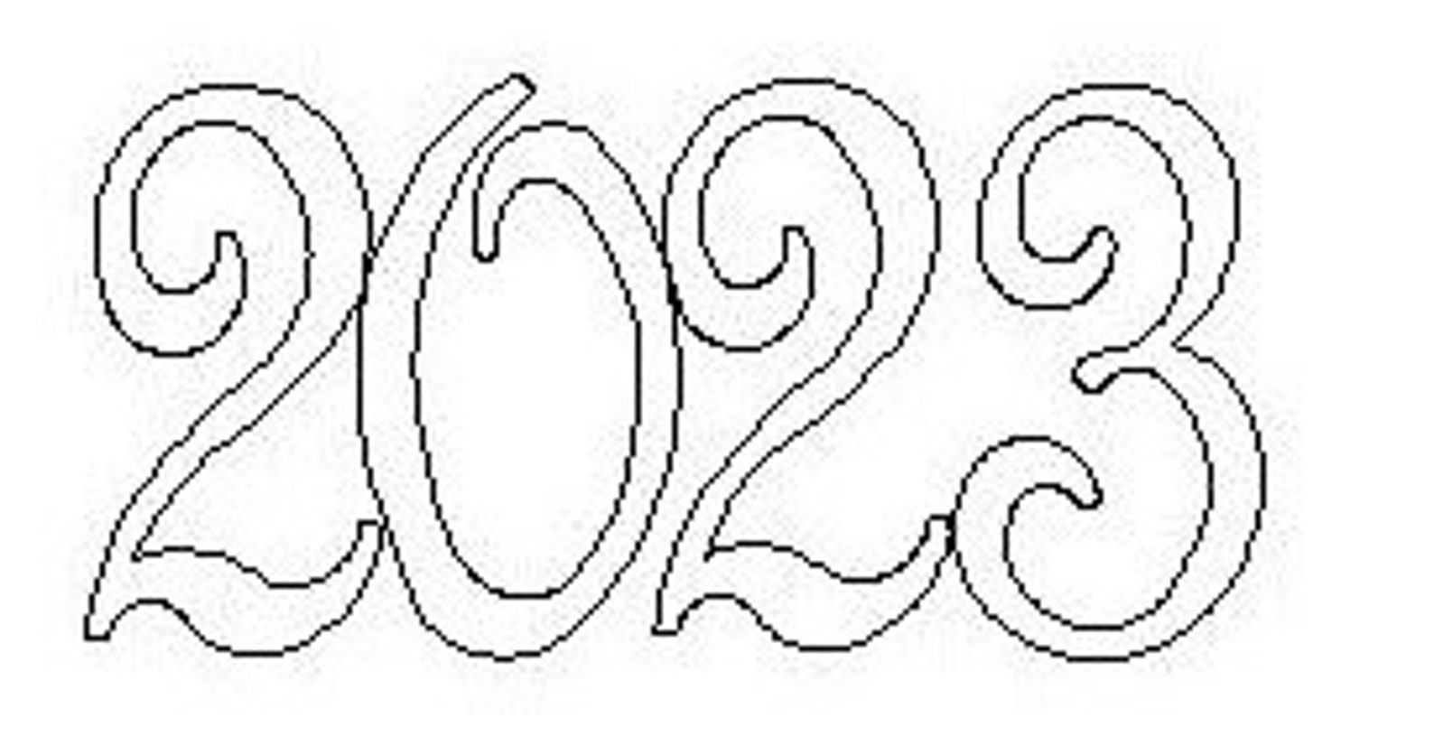 2023 and 2024 Years as Blocks - Etsy