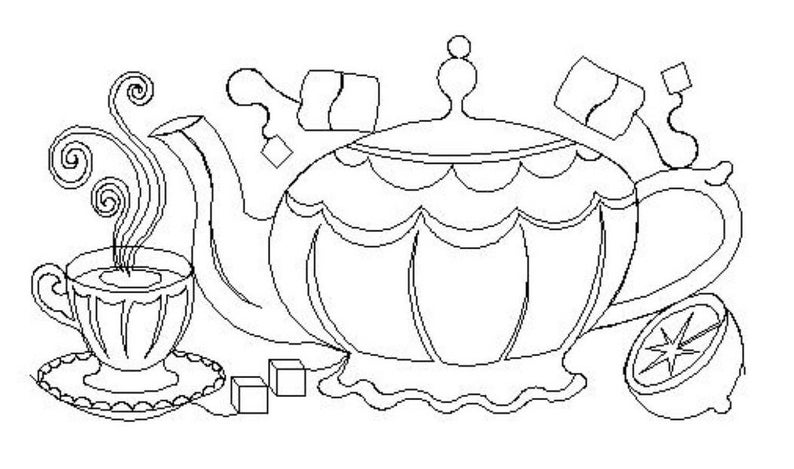 2149 Tea Time Border P2p - Etsy