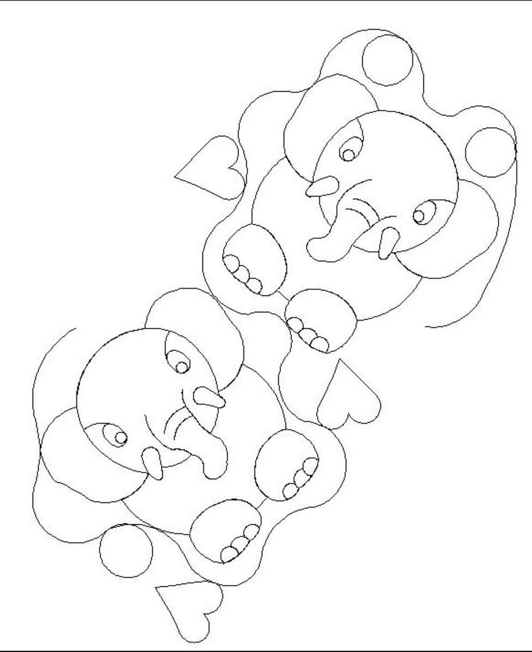 1299 Elephant 2 Panto - Etsy