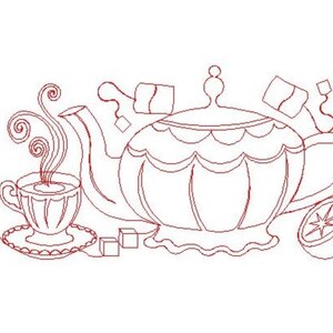 2149 Tea Time Border P2p - Etsy